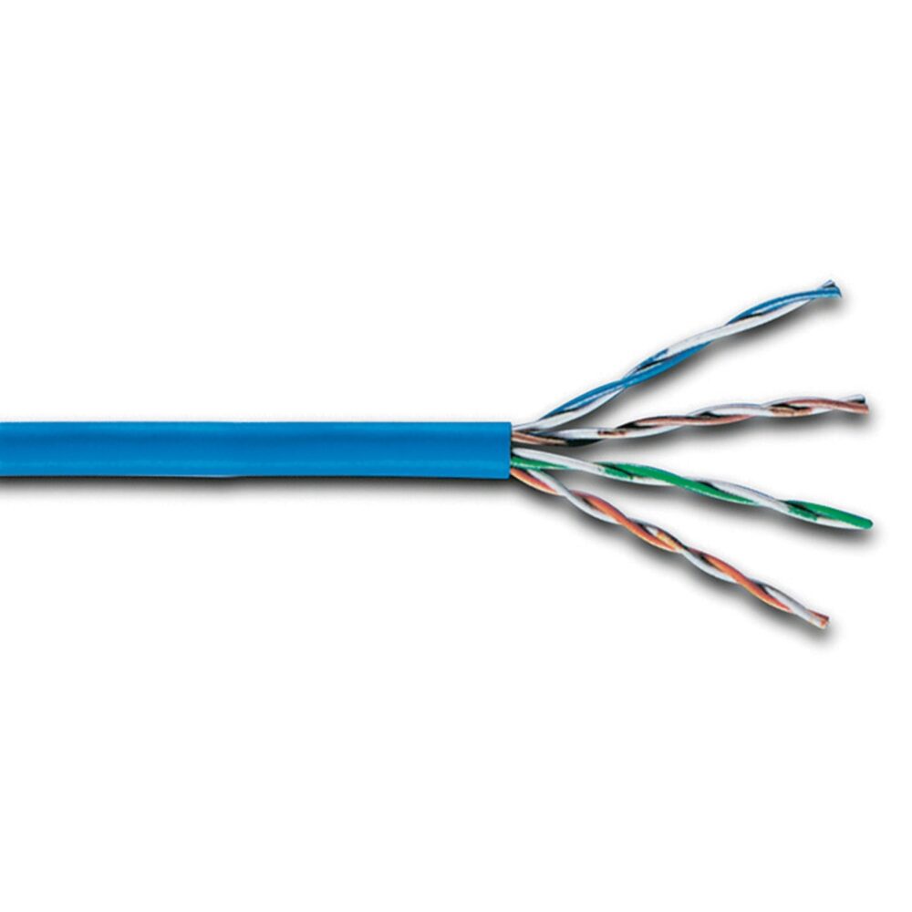 UTP Cable Cat.6 ,4 pair 24 AWG ,CM rate Jacket Blue color - Pantronics