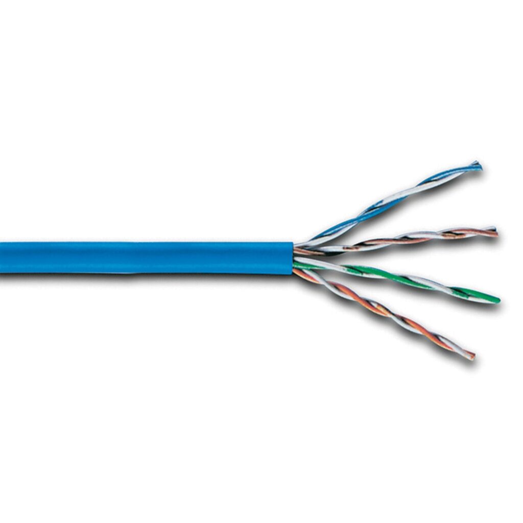 UTP Cable Cat.6 ,4 pair 24 AWG ,CM rate Jacket Blue color - Pantronics